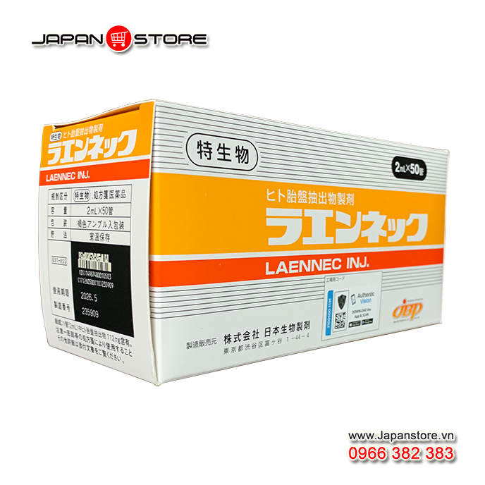 Tế bào gốc Laennec Placenta Nhật Bản - Placental Extract (Human ...