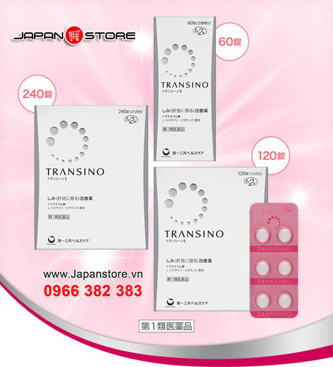 Transino EX 240 viên - Trị nám Transino EX Whitening Nhật Bản - JAPAN STORE