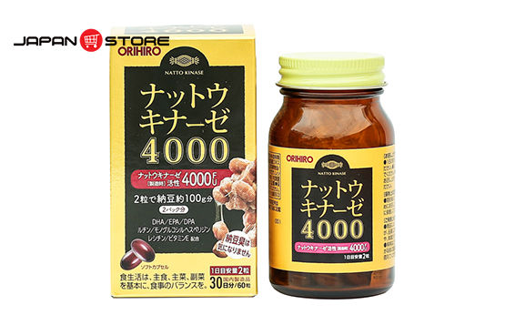 Viên uống phòng ngừa tai biến Orihiro 4000 FU (Nhật Bản) - Nattokinase ...